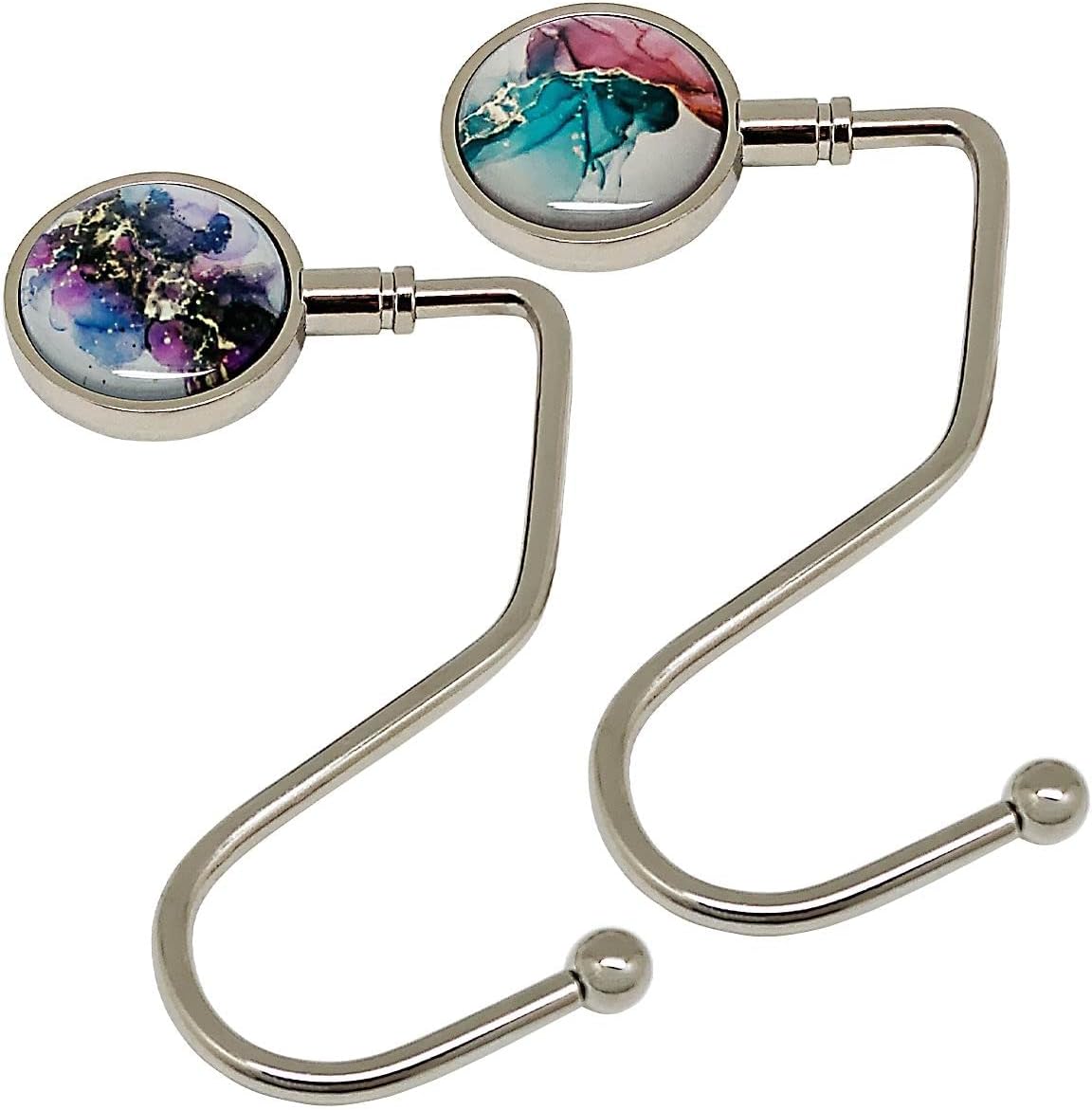 Amazon.com: ROFLYER Purse Hooks for Table, S Instant Metal Purse Hanger ...