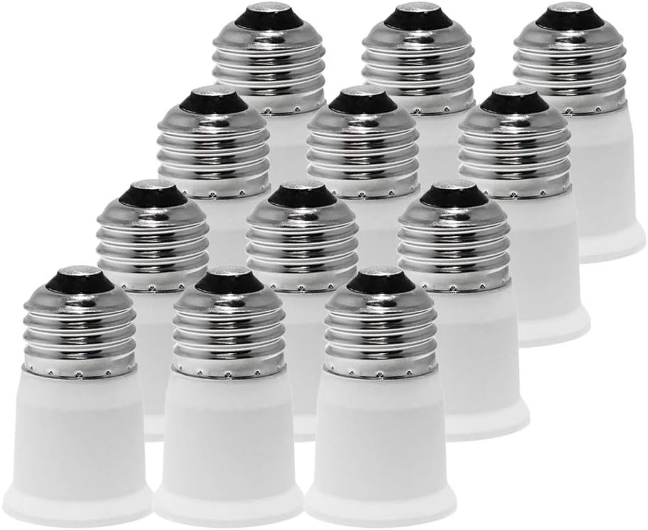 (12-Pack) SpiritLED E26 to E26 Socket Extender,E26/E27 to E26/E27 Lamp ...