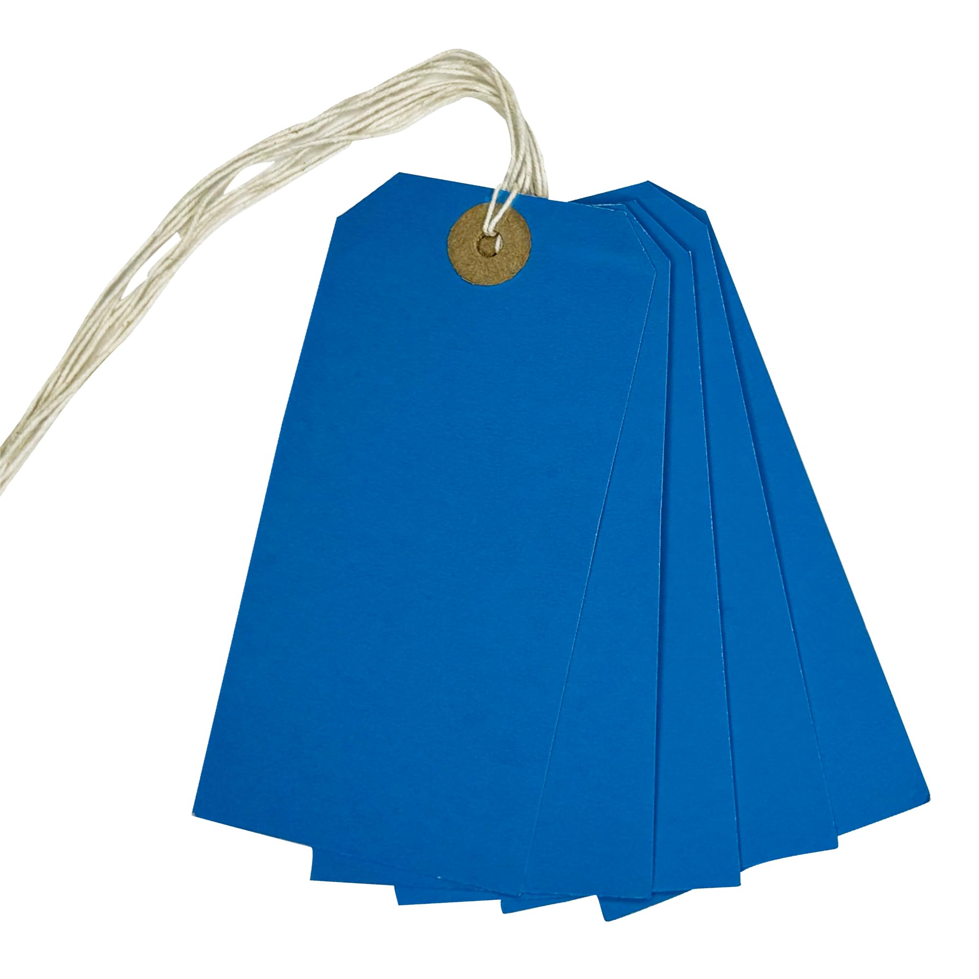 Pack of 250 Blue Strung Tags 120mm x 60mm : Amazon.co.uk: Stationery ...