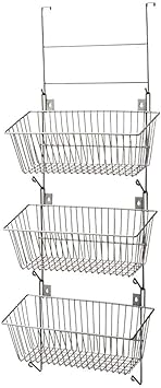 EZOWARE 3 Tier Over the Door Rack Holder with Hooks, Wall Mountable ...