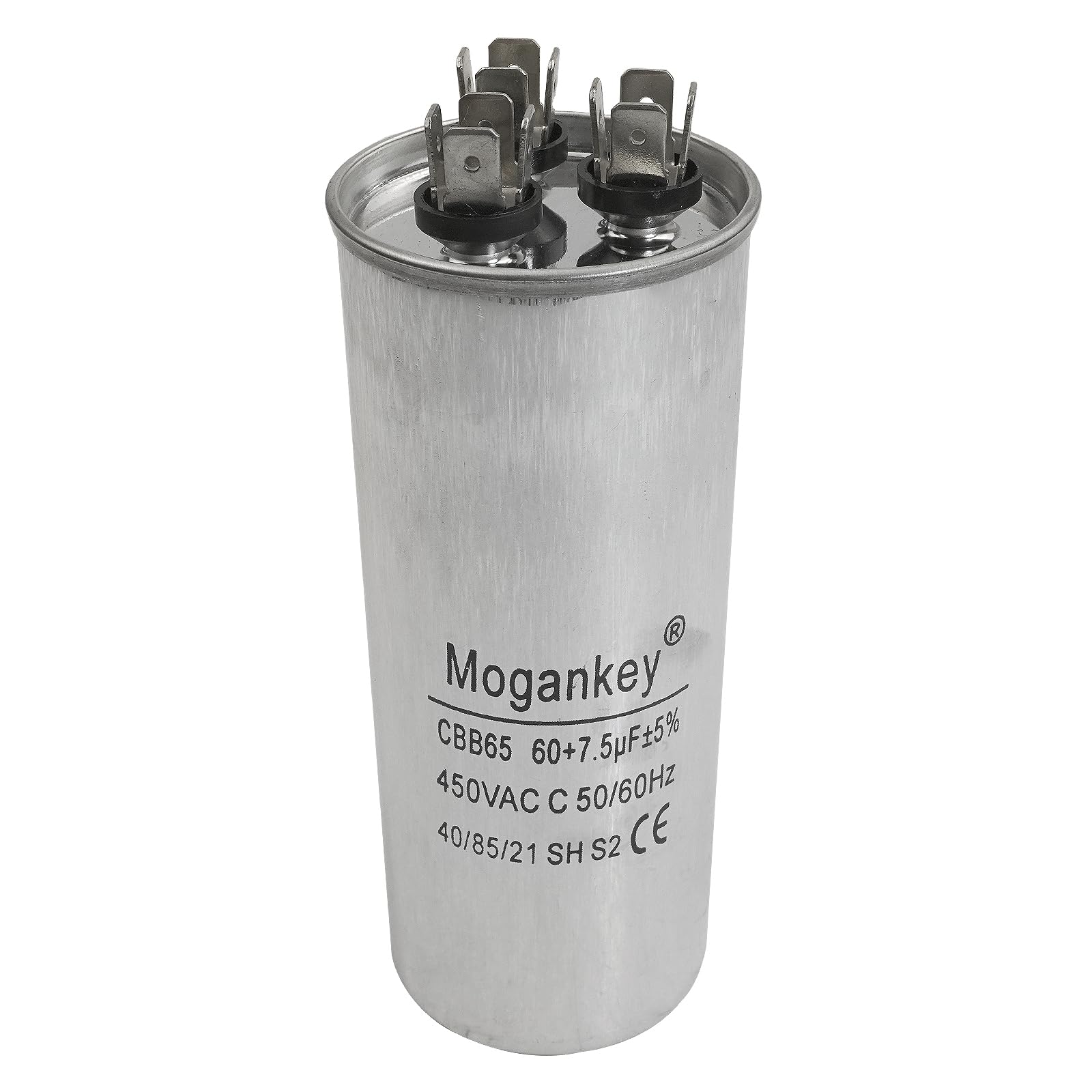60 + 7.5 uF MFD CBB65 Capacitor Withstand 450V AC Compatible with Air ...