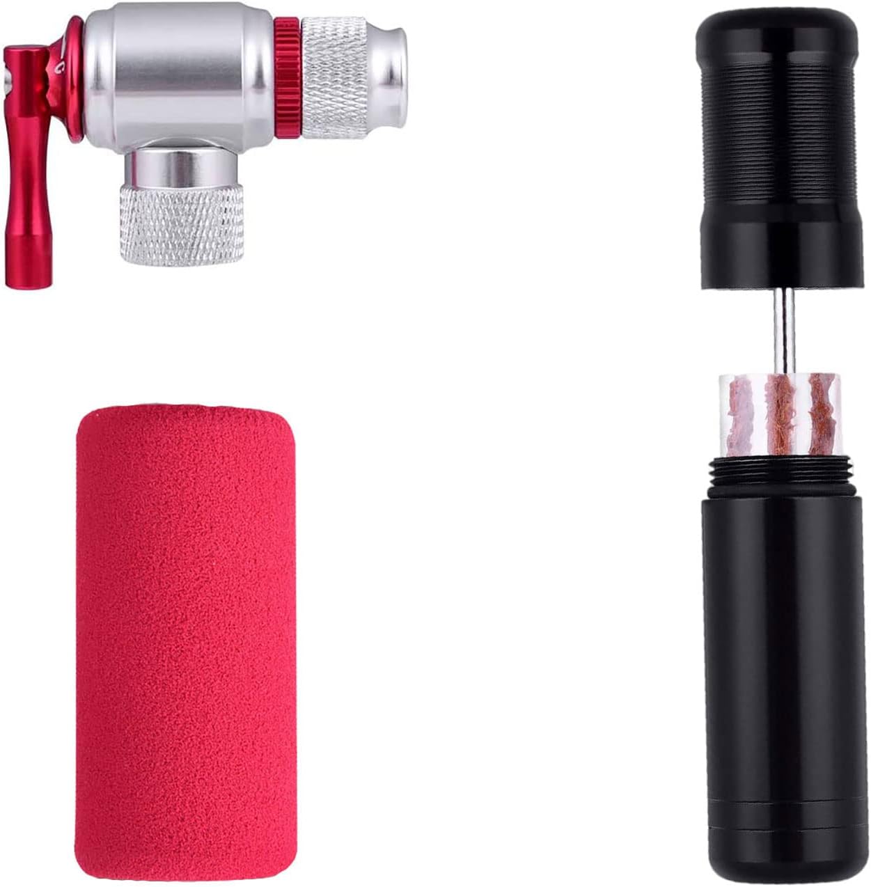 Amazon.com : CO2 Bike tire inflator and Tubeless Bike tire Repair Kits ...