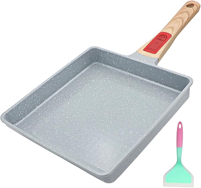 Amazon.com: AIKENBBKK Tamagoyaki Pan Ceramic, Japanese Omelette Pan ...