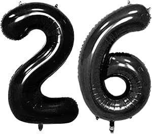 Amazon.com: XLOOD Number 26 Balloons 32 inch Digital Balloon Alphabet ...
