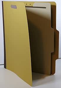 Amazon.com : 25 Pack of 4 Part Classification Folders - Letter Size in ...