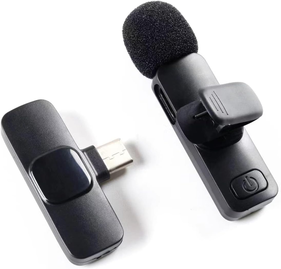 Amazon.com: Wireless Microphones for Android Phone & Computer/Laptop ...