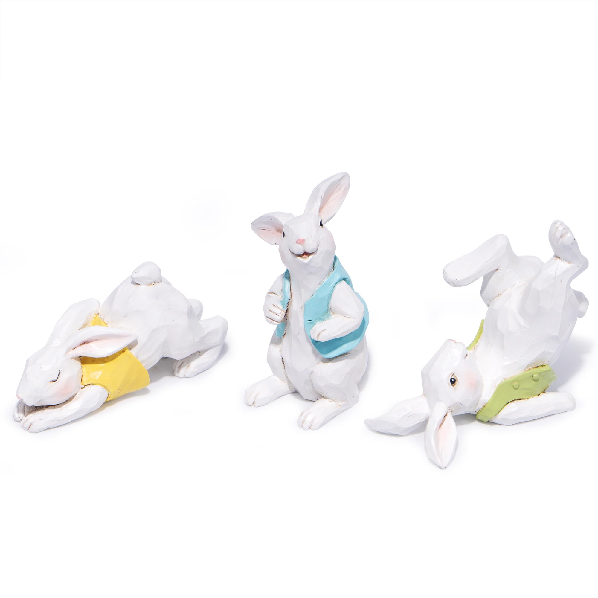 Amazon.com: Hodao Easter Bunny Playing Decoration Spring Easter Rabbit ...