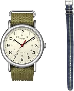 Amazon.com: Timex Unisex Weekender 38mm Watch with Additional Fabric ...