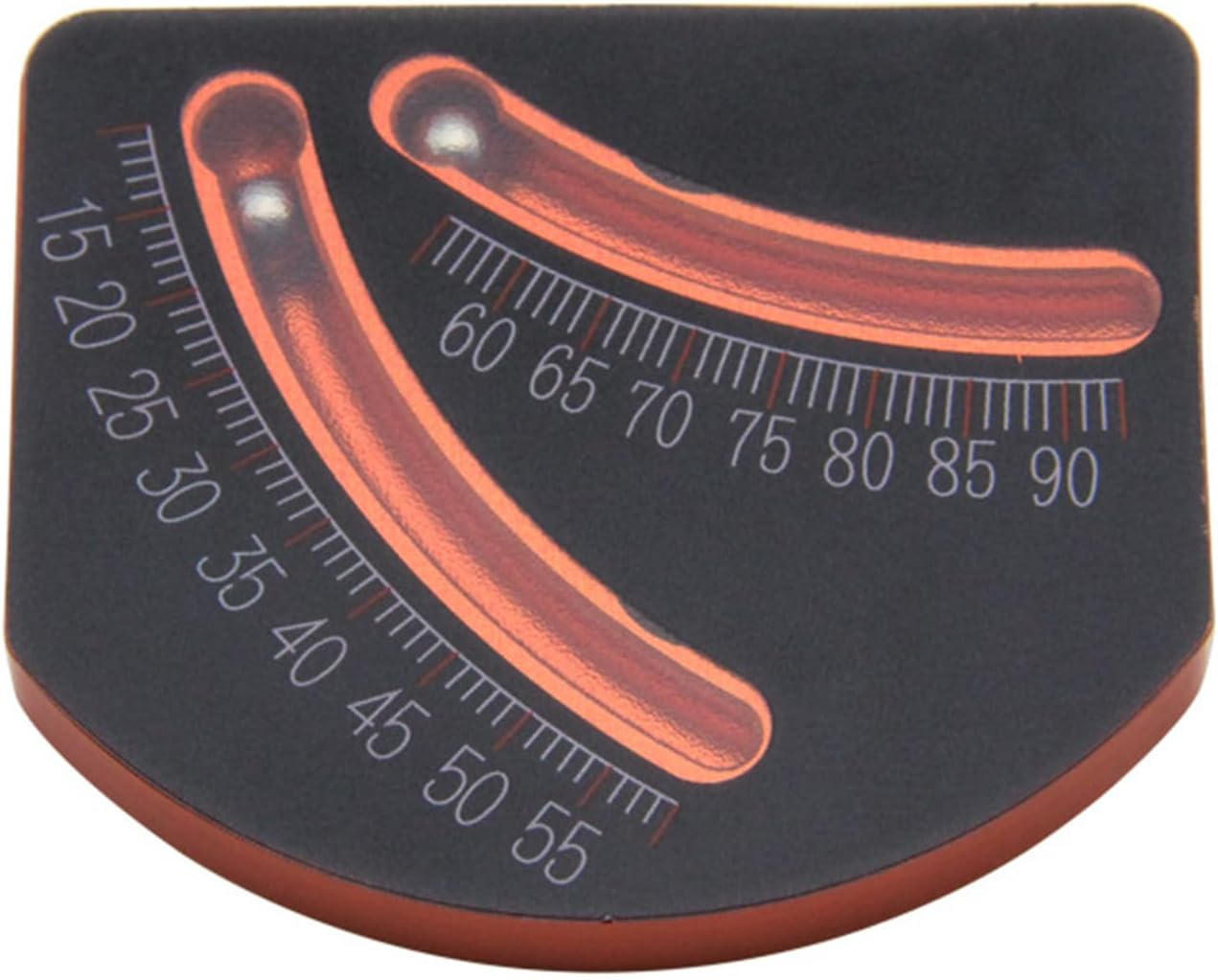 Inclinometer 15-55° 60-90° Gauge Slopes Locator Double Scale ...