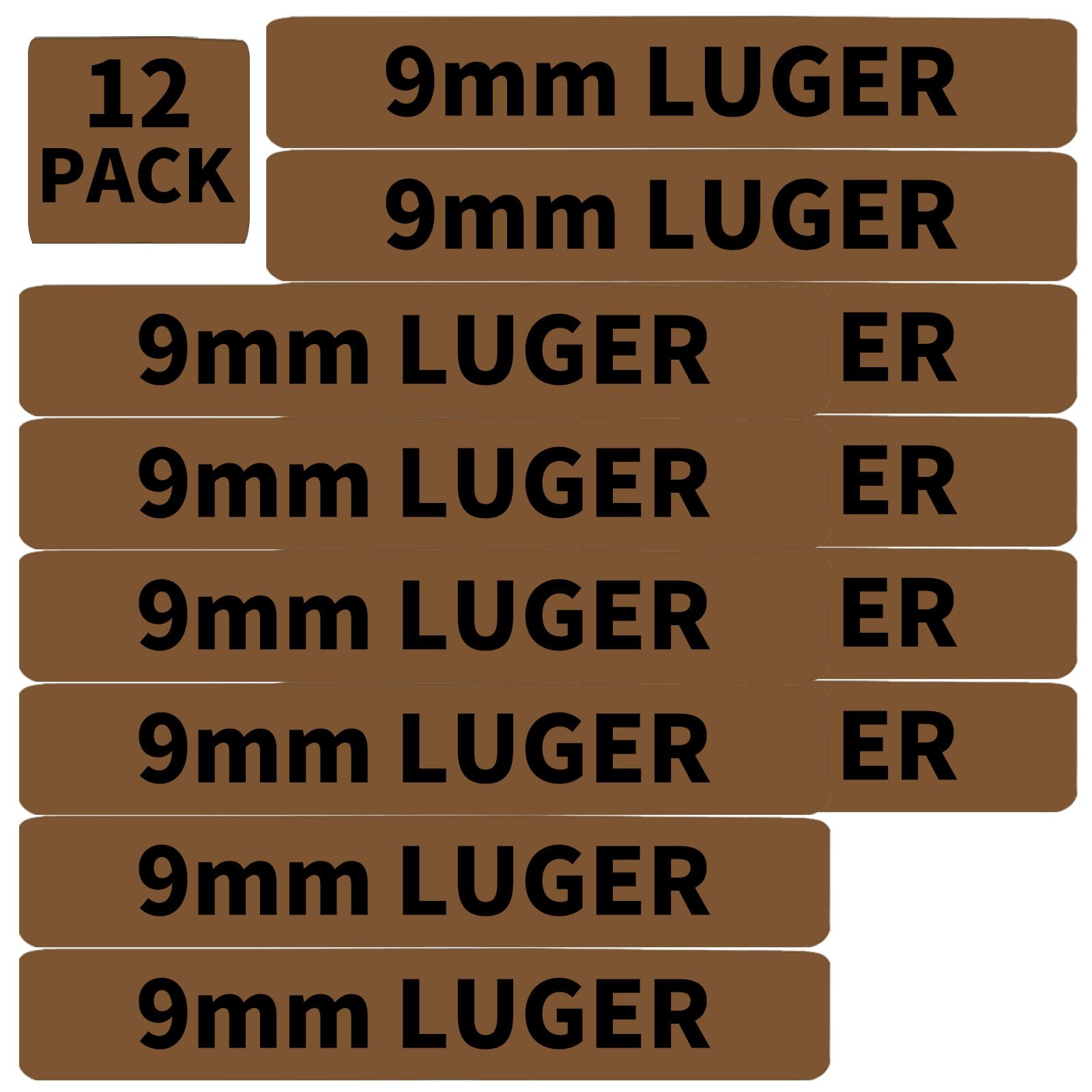 Amazon.com: 12 Pack Miaozhun 9mm Luger Magazine Marking Bands 9mm Luger ...