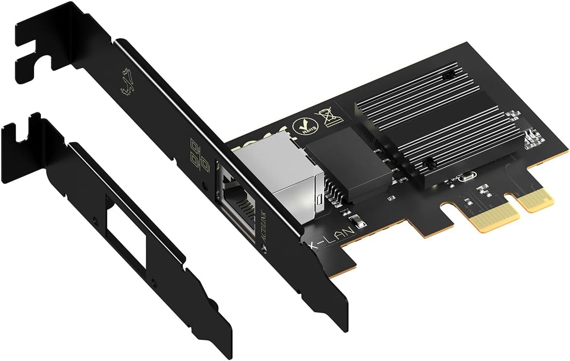 Amazon | XikeStor Intel I226-Vチップ付き 2.5Gb PCIeネットワークカード 2.5GBase-T ...