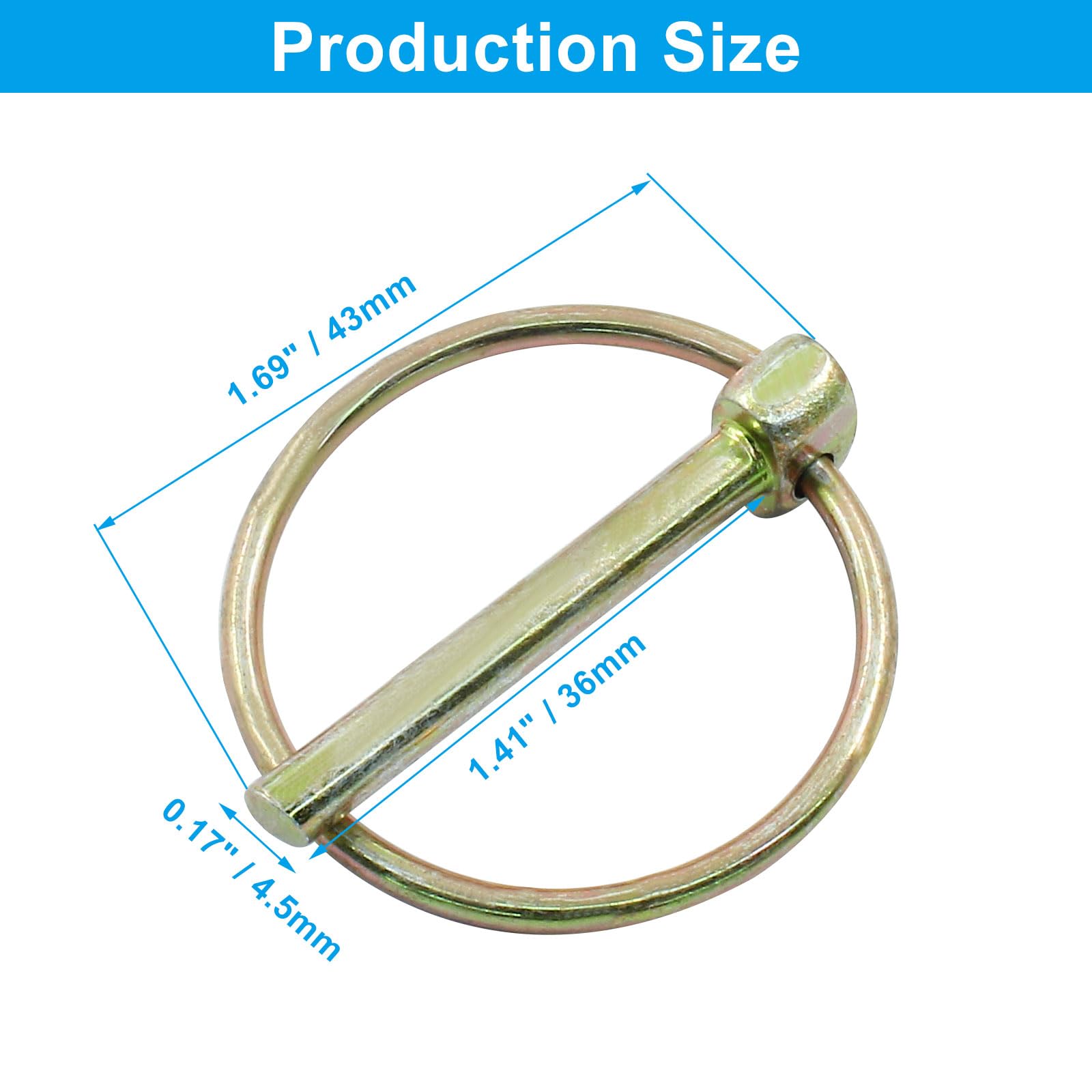 Snapklik.com : LifCratms 12 PCS 3/16 Lynch Pin, Linch Pin