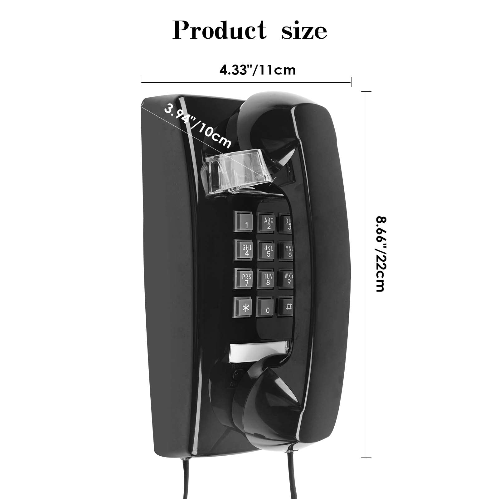 Snapklik.com : Retro Wall Phone, Sentno Vintage Wall Mounted Phones For ...