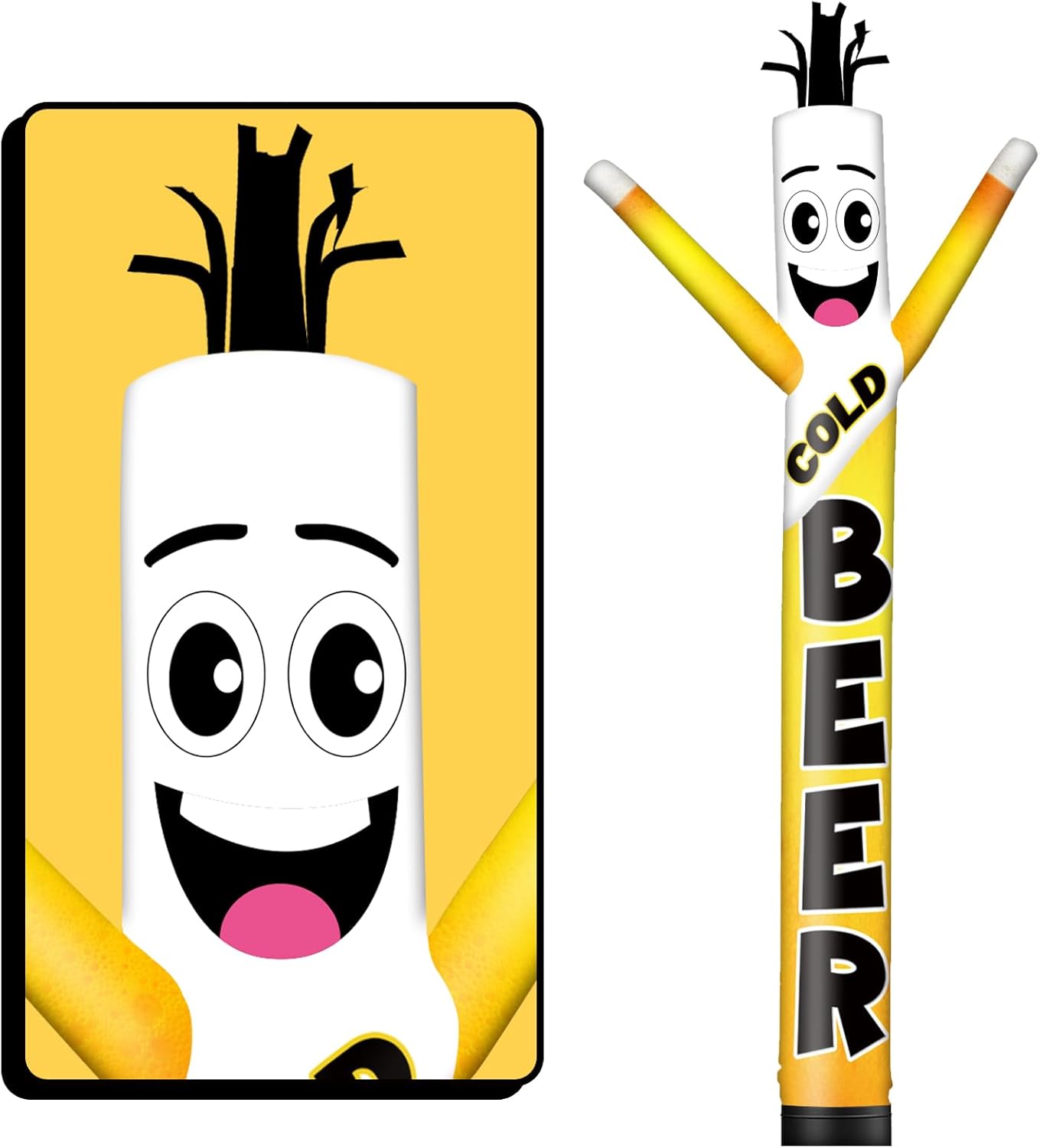 Amazon.com: GOODENY 20FT Tall Inflatable Tube Man Cold Beer Wacky Wavy ...