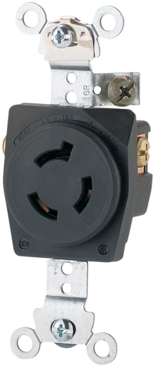 Eaton CWL615R 15 Amp 250V L6-15 Industrial Receptacle - Electric Plugs ...