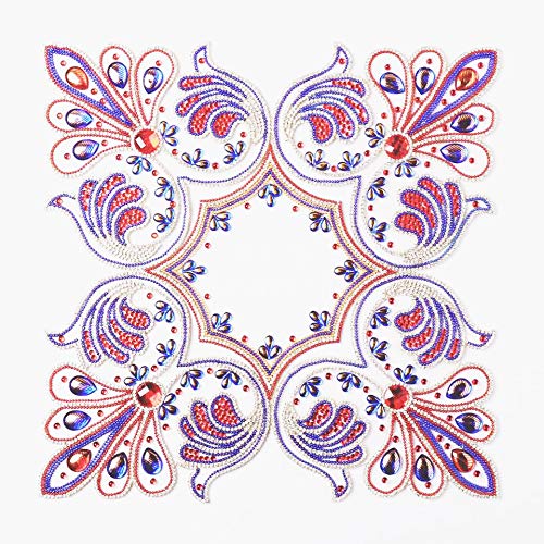 Buy R Sanskruti Beautiful Acrylic Rangoli in White red Blue Stone ...