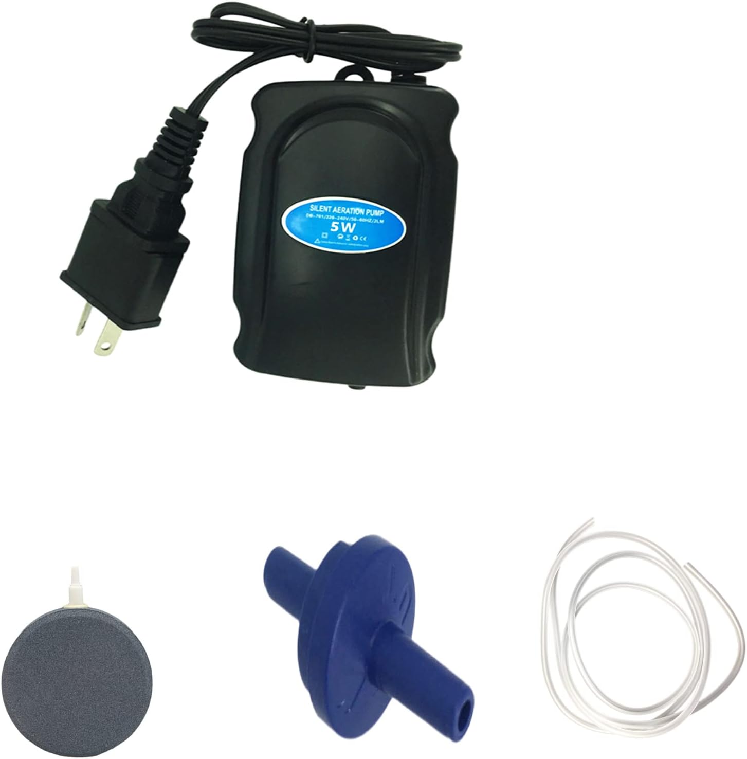 boxtech Aquarium Air Pump for Tank – Oxygen Aerator Pump Bubbler Kit ...