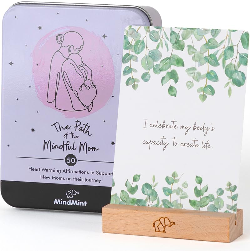 Amazon.com : MindMint New Mom Affirmation Cards - 50 Postpartum Affirmation Cards for Self-Care ...