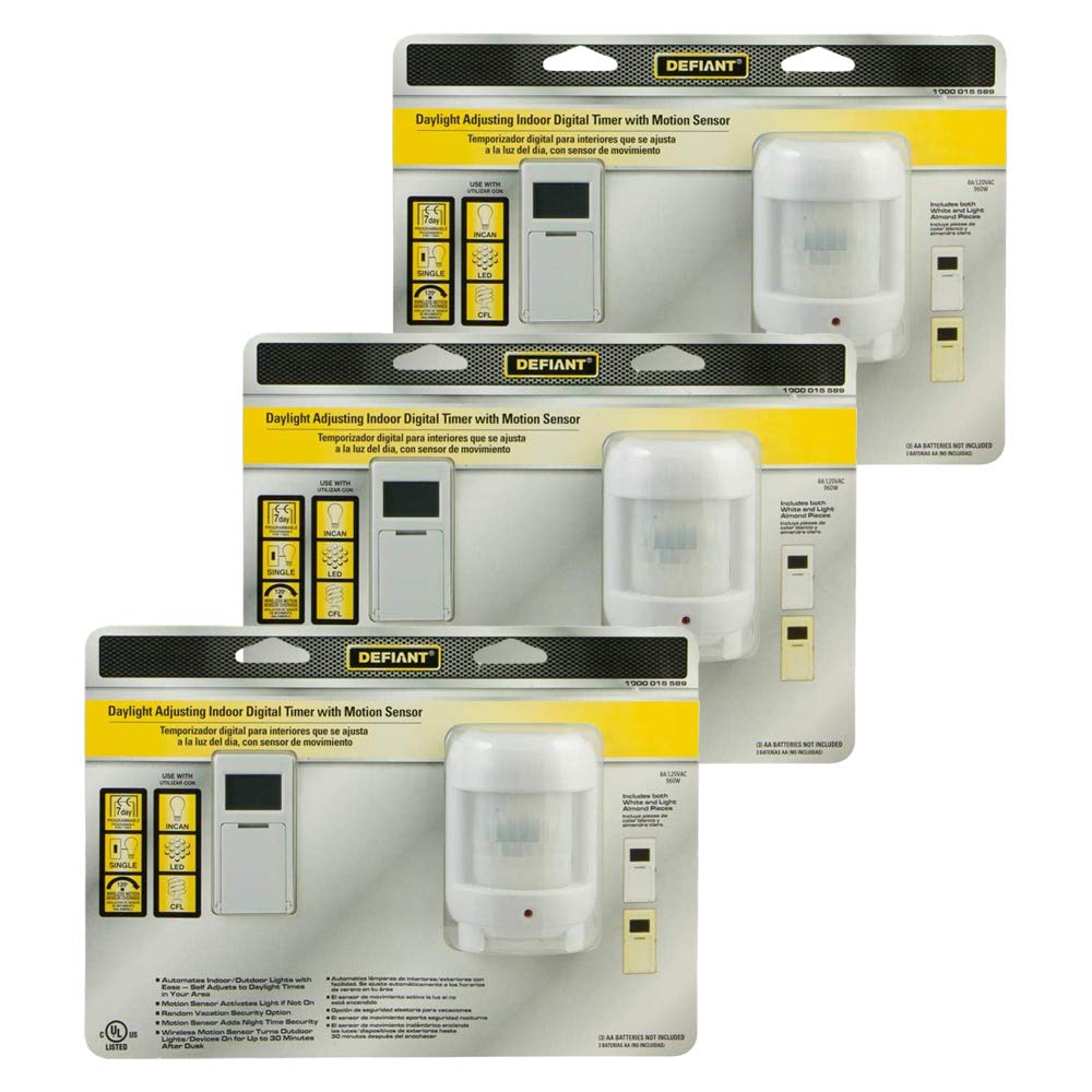 Defiant 8 Amp 7-Day Indoor In-Wall SunSmart Digital Timer Switch with ...