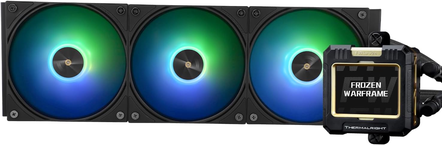 THERMALRIGHT FW 360 Black CPU Water Cooling with 3 PWM Fans, IPS 320 x ...