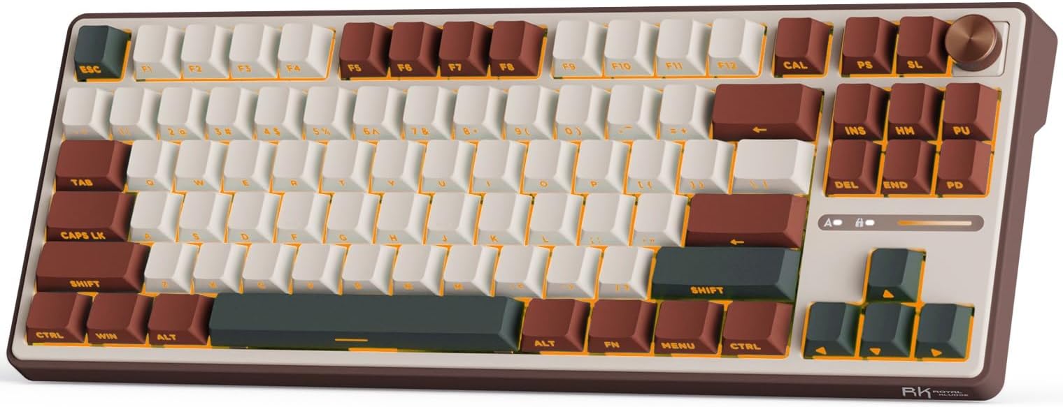 Amazon.com: RK ROYAL KLUDGE R87 Pro Wireless Mechanical Keyboard, 75 ...