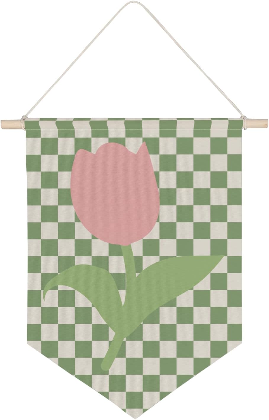 Amazon.com: QODUNG Tulip Flower Canvas Banner,Groovy Aesthetic Sage ...