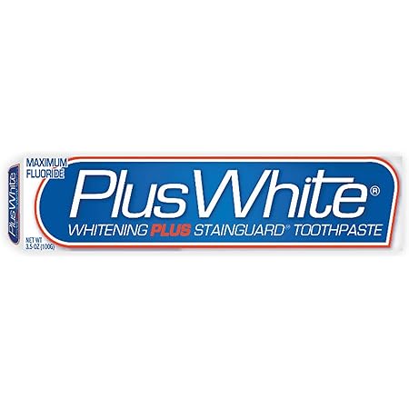 Amazon.com : Plus White Xtra Whitening Toothpaste - Removes Tough ...