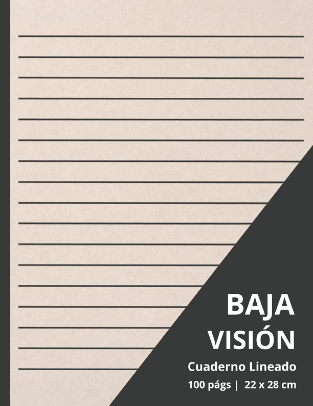 Buy CUADERNO LINEADO ESPECIAL BAJA VISIÓN: Pauta de amplio Interlineado ...