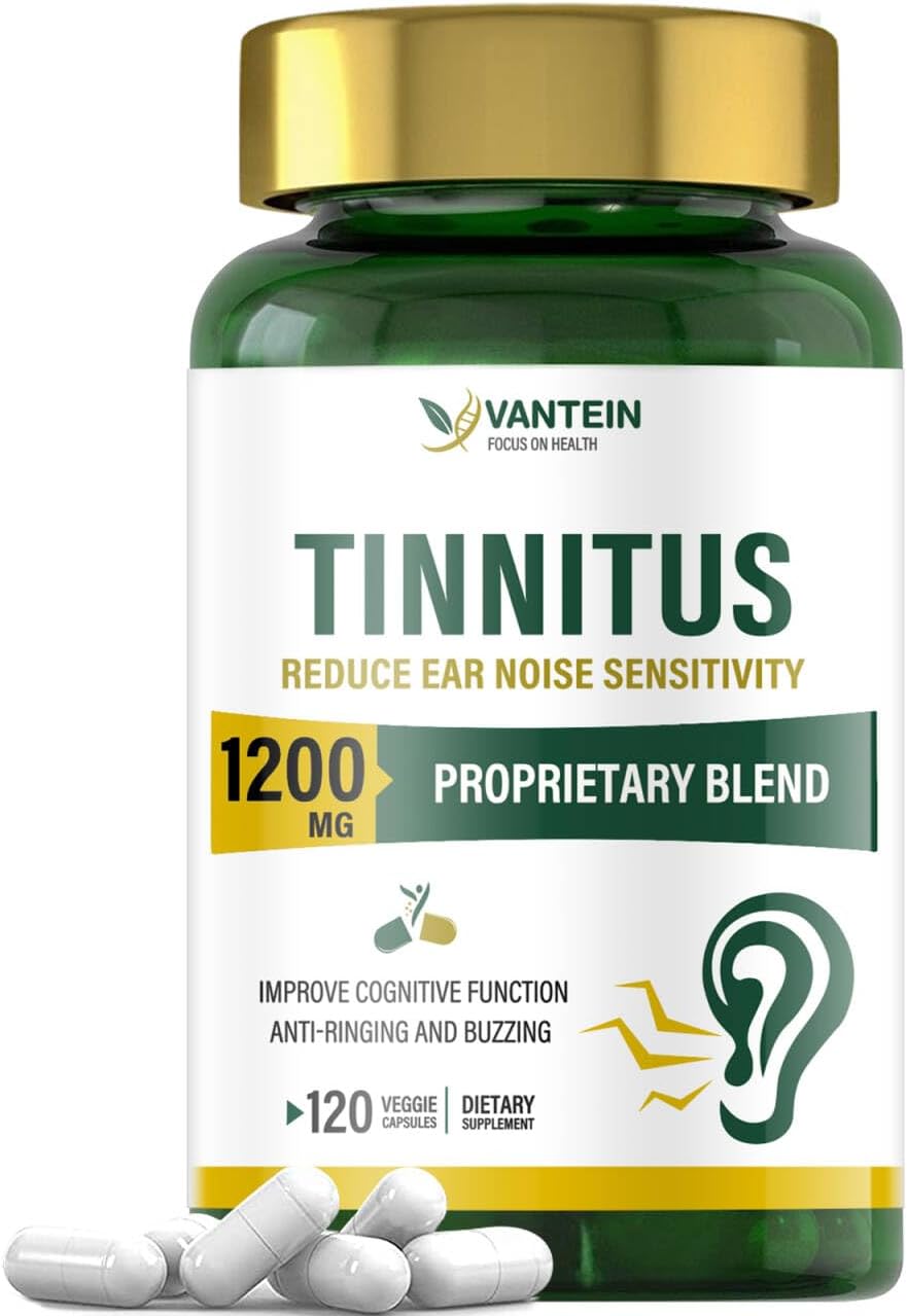 Amazon.com: Tinnitus Relief Ringing Ears Supplement - 120 Capsules ...