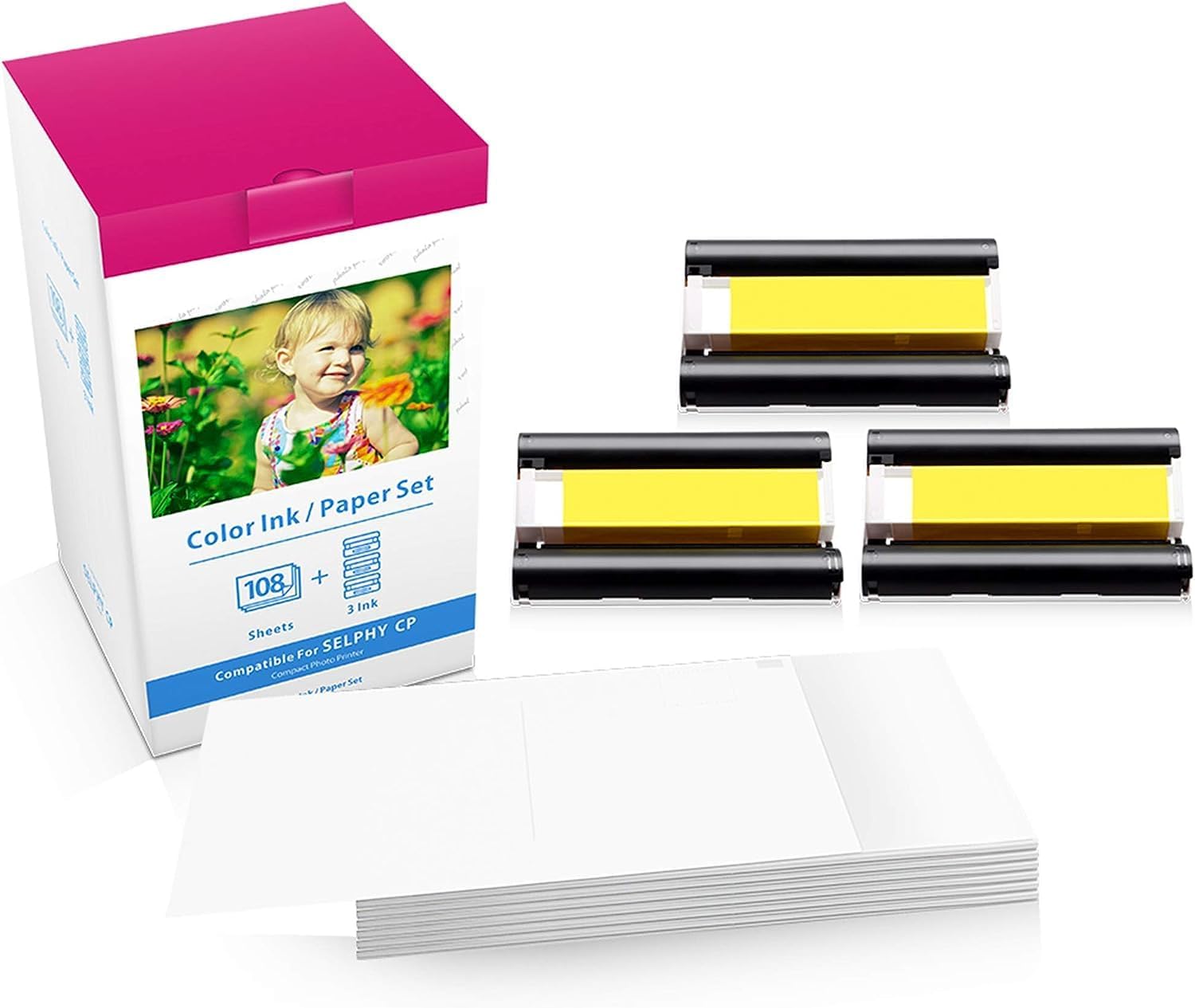Amazon.com : Replace Selphy CP1500 Ink and Paper Compatible Canon ...