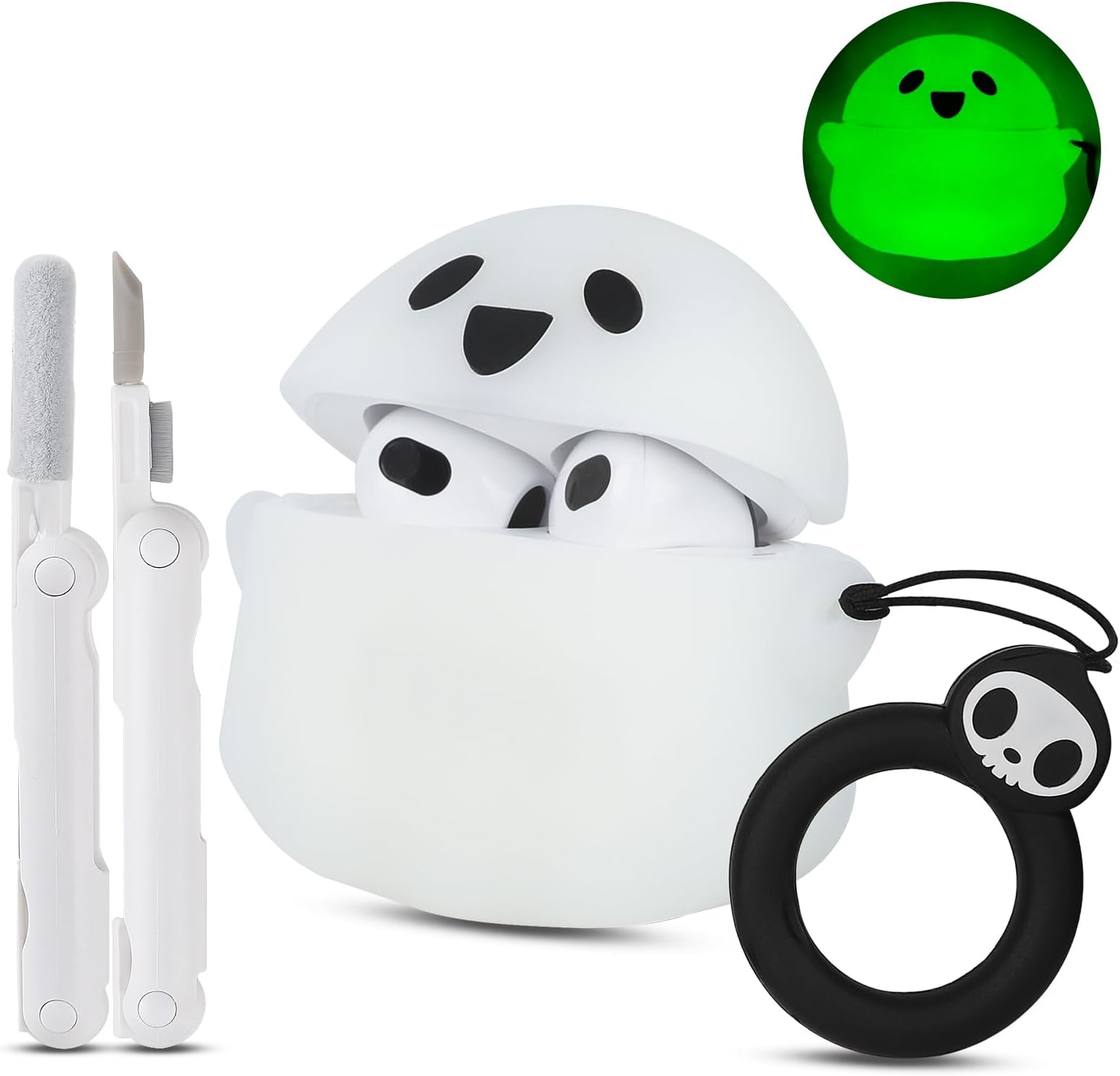 Amazon.com: for AirPods 3rd Generation Case Cover, [Glow in The Dark ...