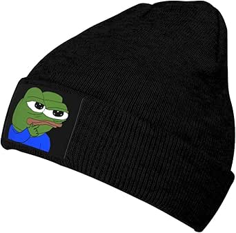 Pepe The Frog Thinking Unisex Adult Knit Knit Hat Cap for Men Women ...