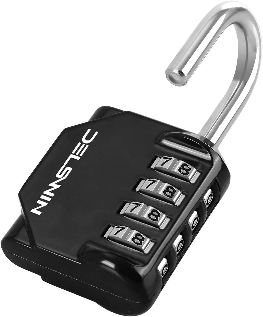 DELSWIN Small Locker Lock, Resettable 4 Digit Combination Padlock for ...
