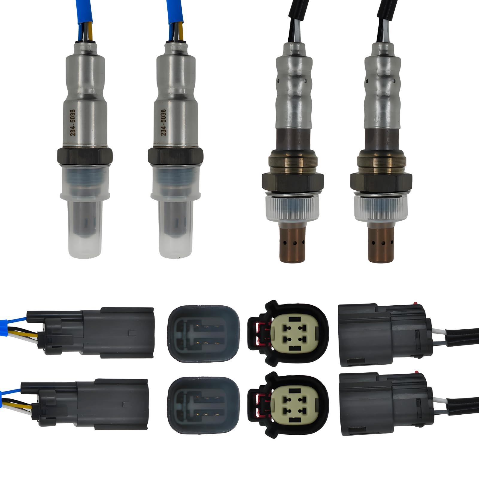 Amazon.com: AUTO OCCASION O2 Oxygen Sensor 4 Pack Upstream & Downstream ...