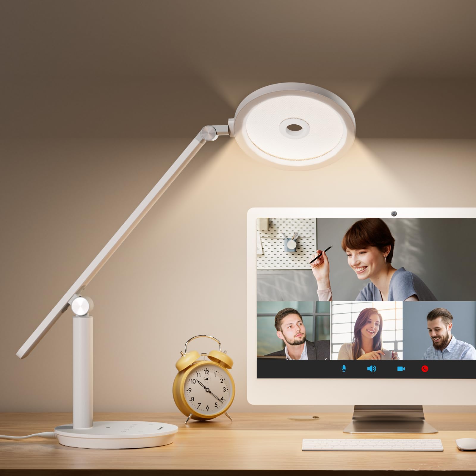 Honeywell Desk Lamp for Home Office, H6 Sunturalux™ Eye-Caring Led Desk ...