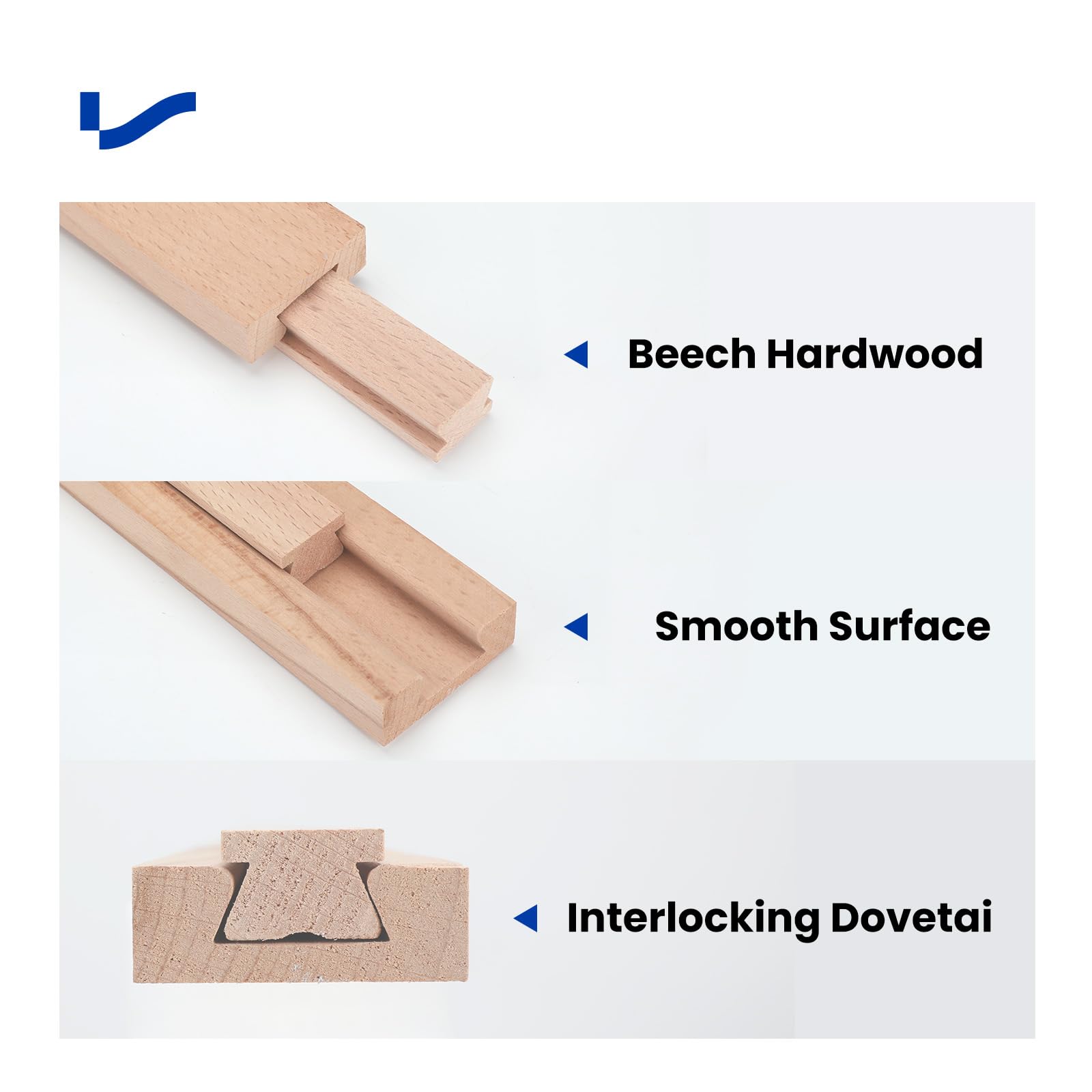 Snapklik.com : LONTAN Wooden Drawer Slides 17.7 Inch Bottom/Side Mount ...
