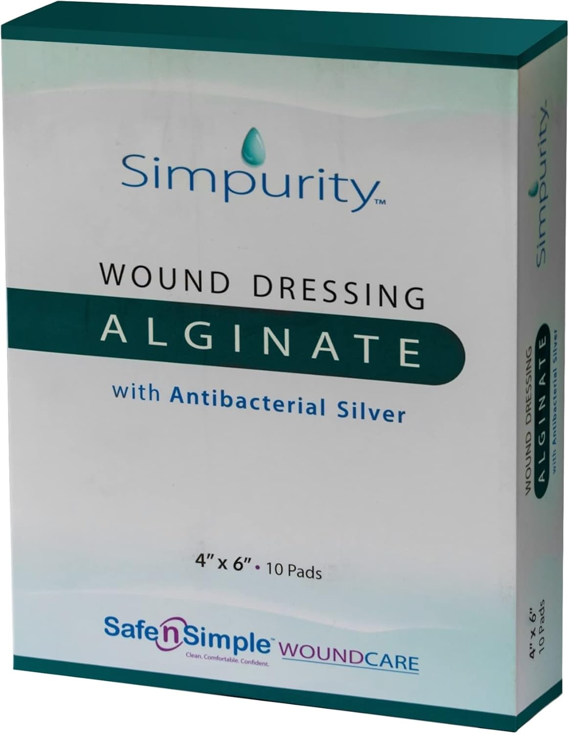 Amazon.com: Silver Calcium Alginate Wound Dressing - Simpurity - 4"x 6 ...