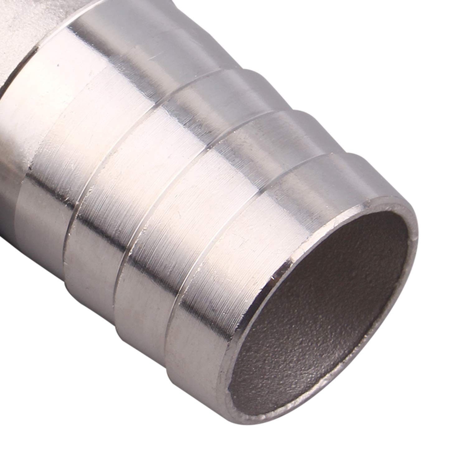Snapklik.com : 1 Hose Barb X 1 Male NPT Stainless Steel 90 Degree Elbow ...