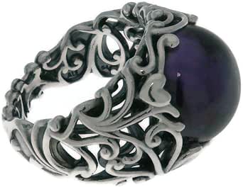 Amazon.com: Pandora Regal Dazzling Beauty Purple Sterling Silver Ring ...