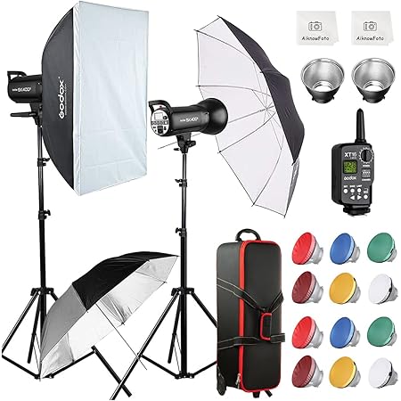 Amazon.com : Godox Professional Studio Strobe Lights Kit for ...