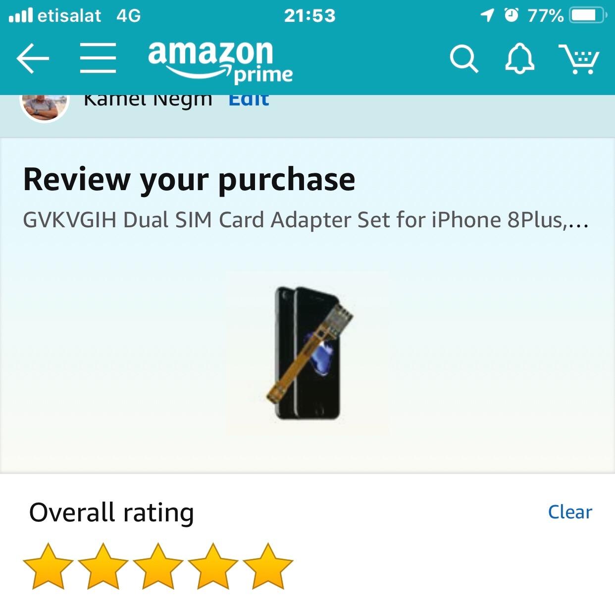 Amazon.com: Dual SIM Card Adapter Set for iPhone 7,GVKVGIH Ultra-Slim ...