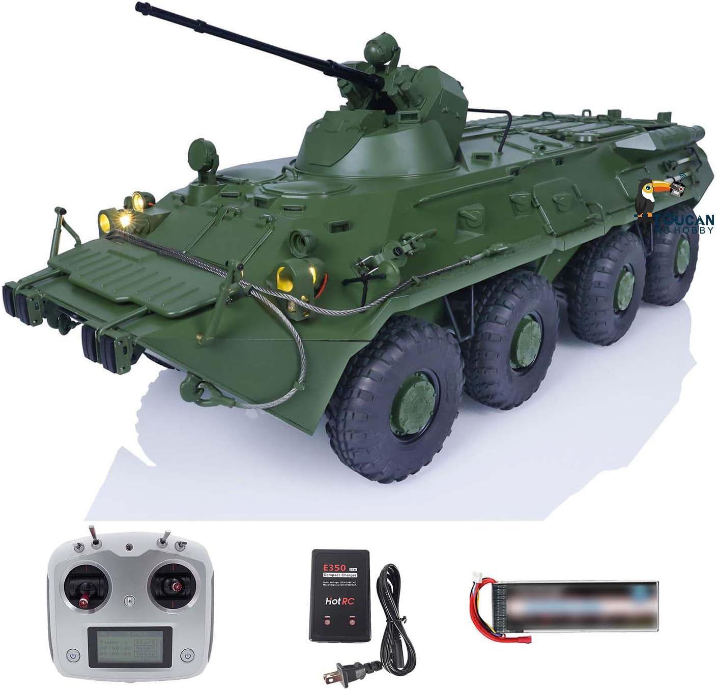 CROSSRC 1/12 RC Armored Transport Vehicle 8X8 BT8 RTR Radio Control ...