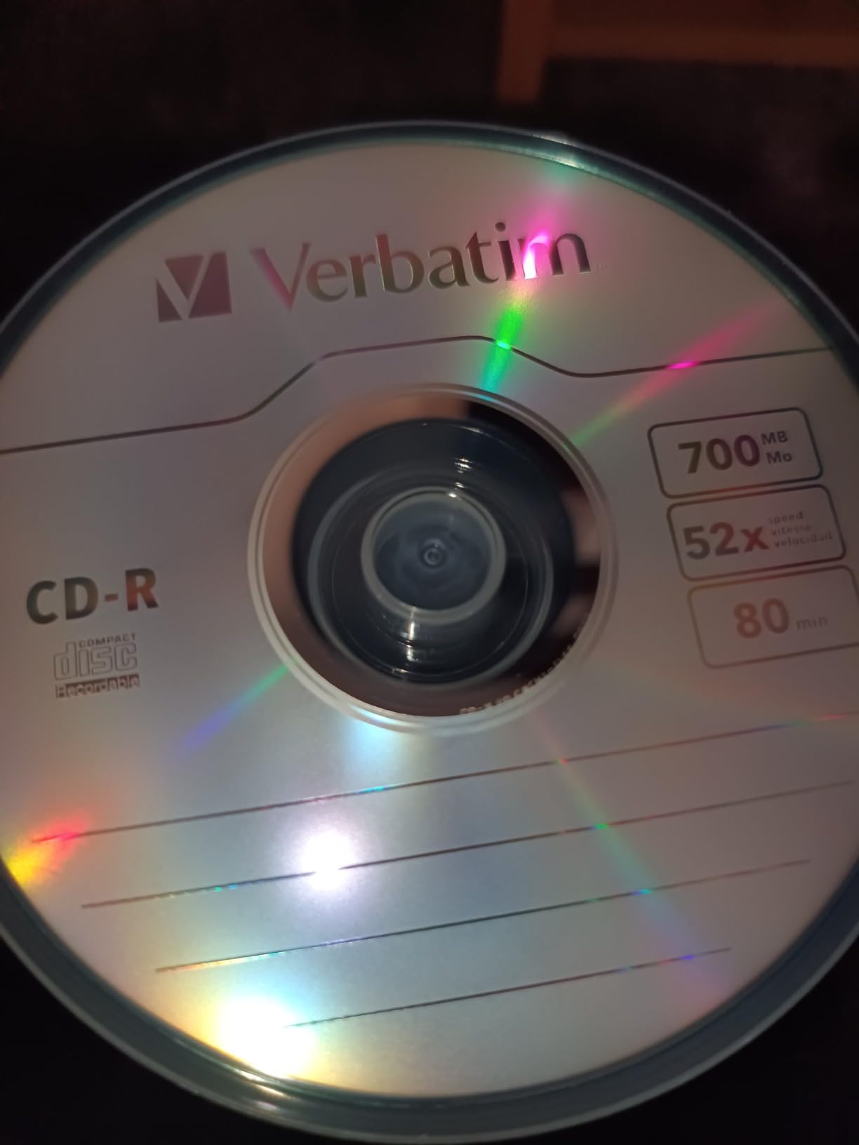 Verbatim CD-R 100Pk Spindle 52x, Silver, 700MB: Blank Media: Amazon.com.au