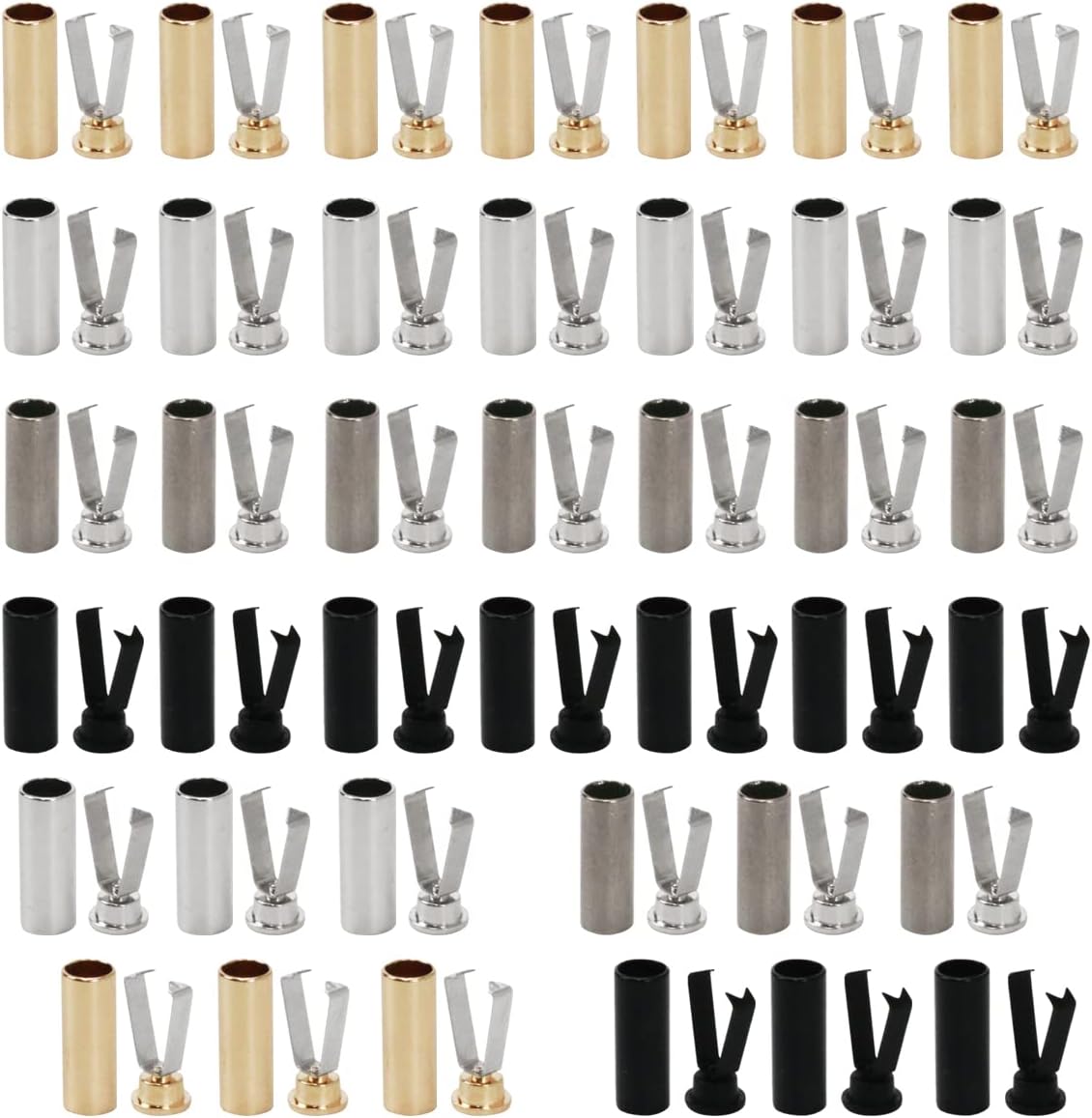 XZMCAT 40 Sets Fermeture en Métal Lacets,Boucle de Lacet en Métal ...