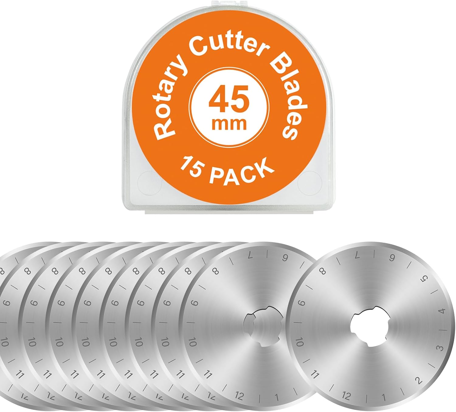 Amazon.com: 15 Packs 45mm Rotary Cutter Blades 45mm Quilting supplies ...