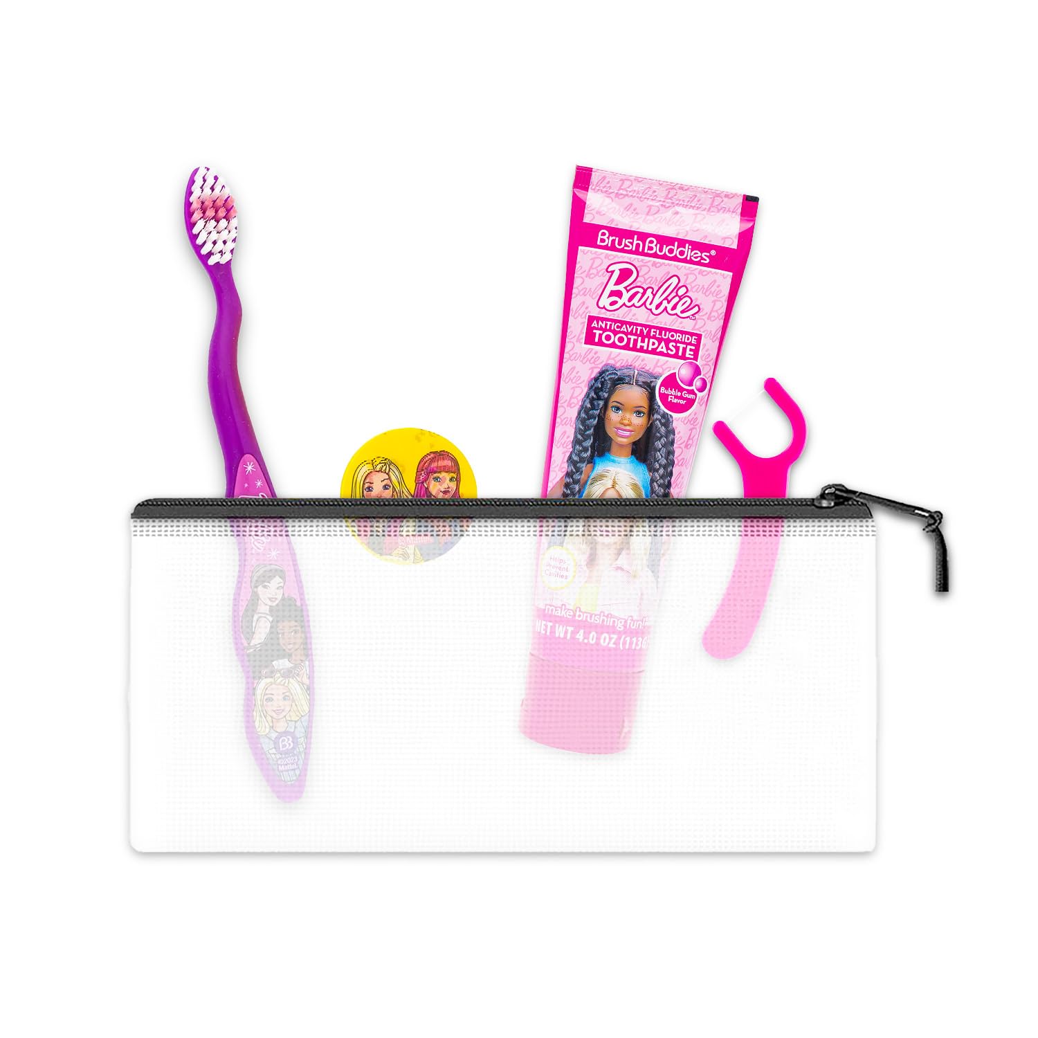 Kit de Cuidado Oral Barbie para Crianças - Conjunto Completo com Escova ...