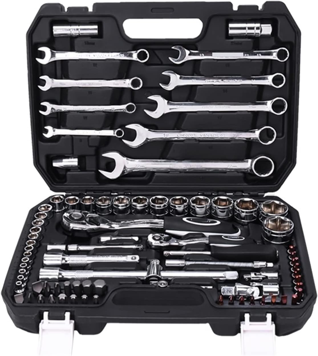 Amazon.co.jp: Car Repair Tool 10/52/59/82PC 1/4" Socket Ratchet Torque ...