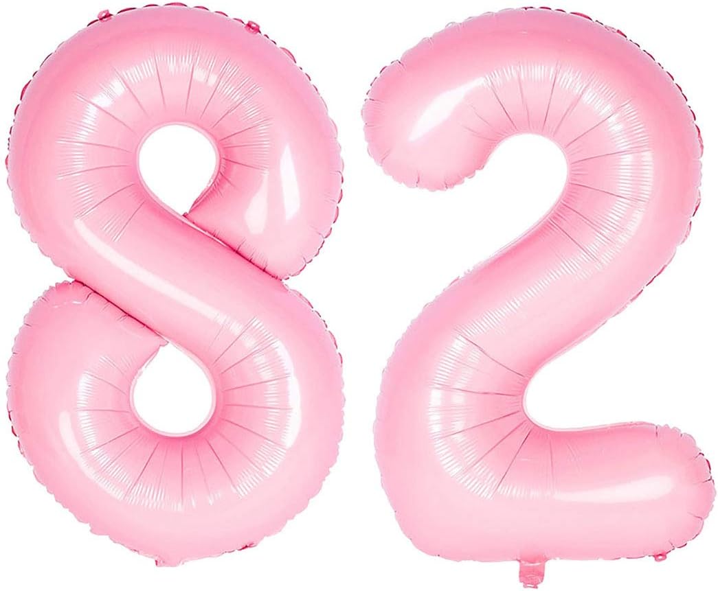 Amazon.com: Number 82 Foil Jumbo Digital Mylar Balloons, 40inch 82nd ...