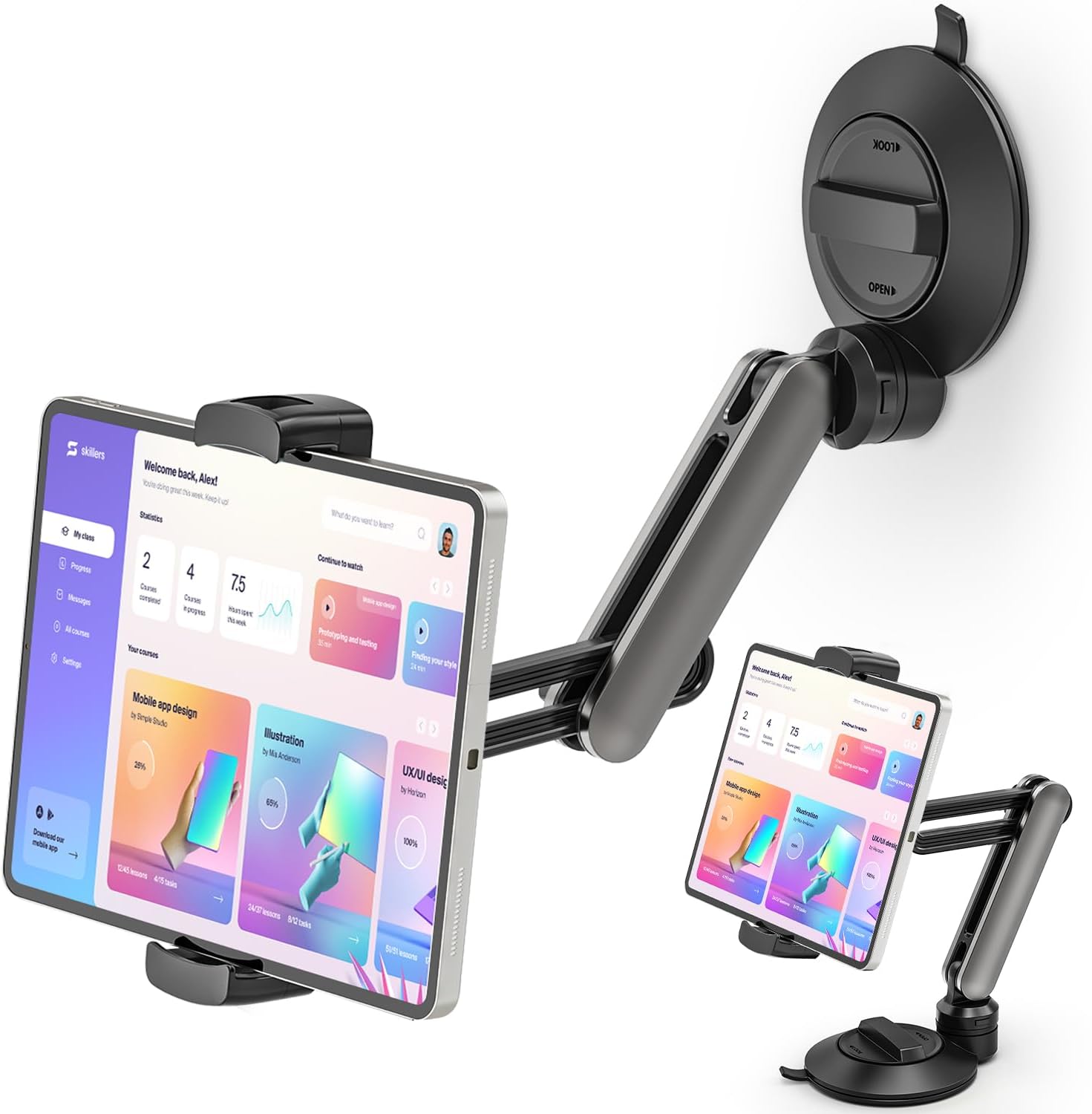 Amazon.com: Tablet Holder for Truck Tablet Mount - iPad Mount for Truck ...