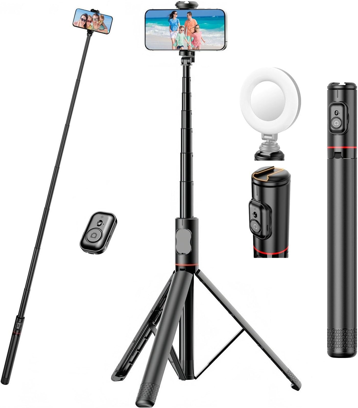 Amazon.com: BNEAR Golf Tripod & Monopod Selfie Stick,with Magnetic ...